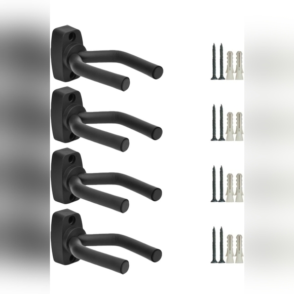 Other | Guitar Wall Mount Hangers 4 Pack With Screwsblackviolin ...